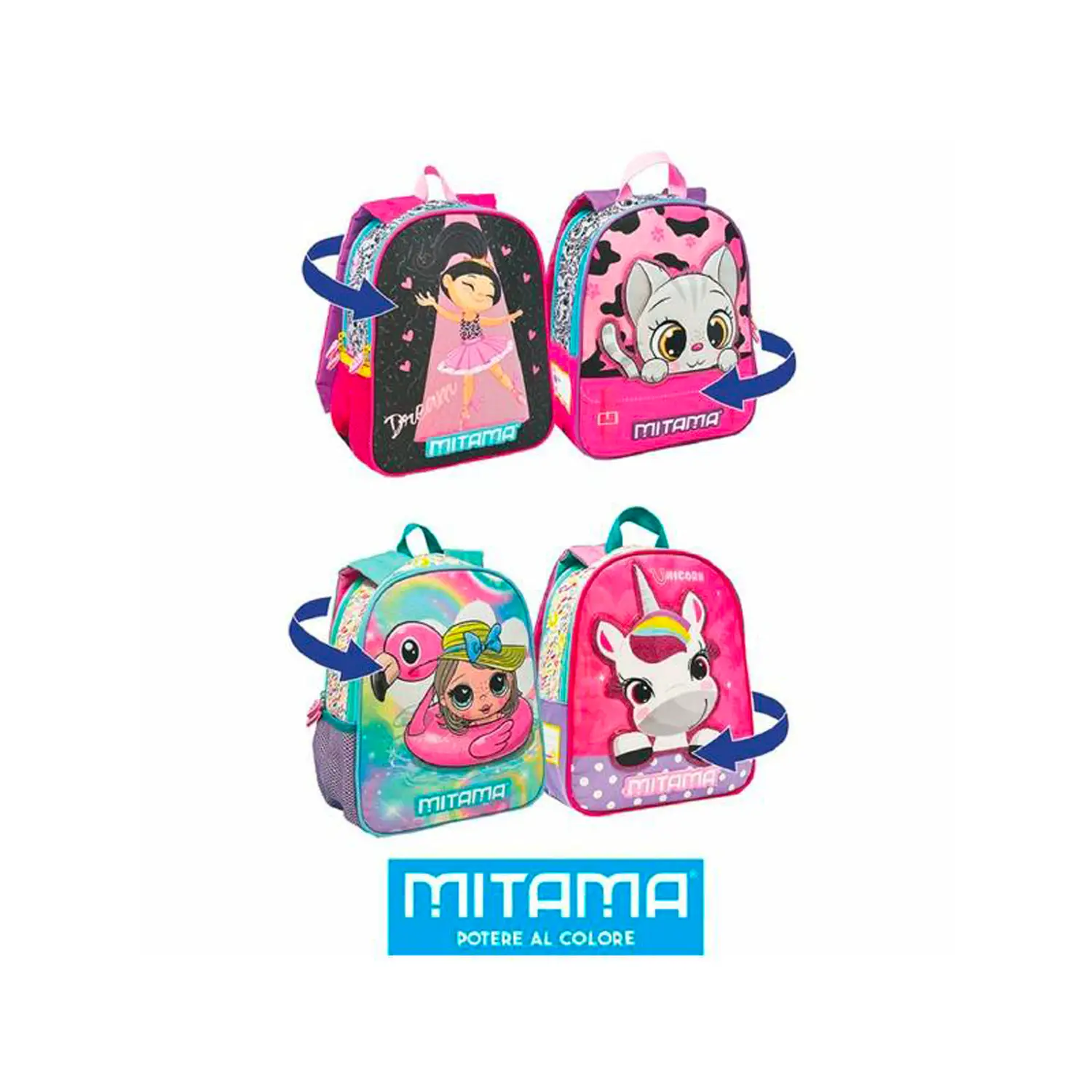 Zaino Asilo Mitama Spinny Girl Mix MITAMA - 064201-000